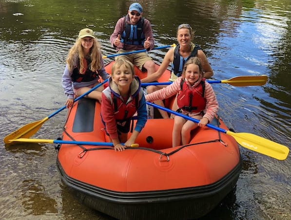 Hire a canoe or mini-raft in The Ironbridge Gorge