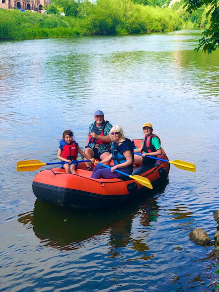 Raft hire with Shropshire Raft Tours in Ironbridge.