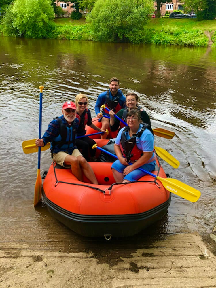 Raft hire with Shropshire Raft Tours in Ironbridge.